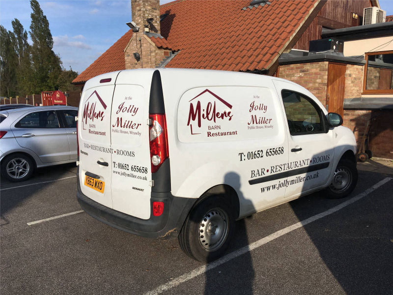 Vehicle graphics by Scunthorpe Signs